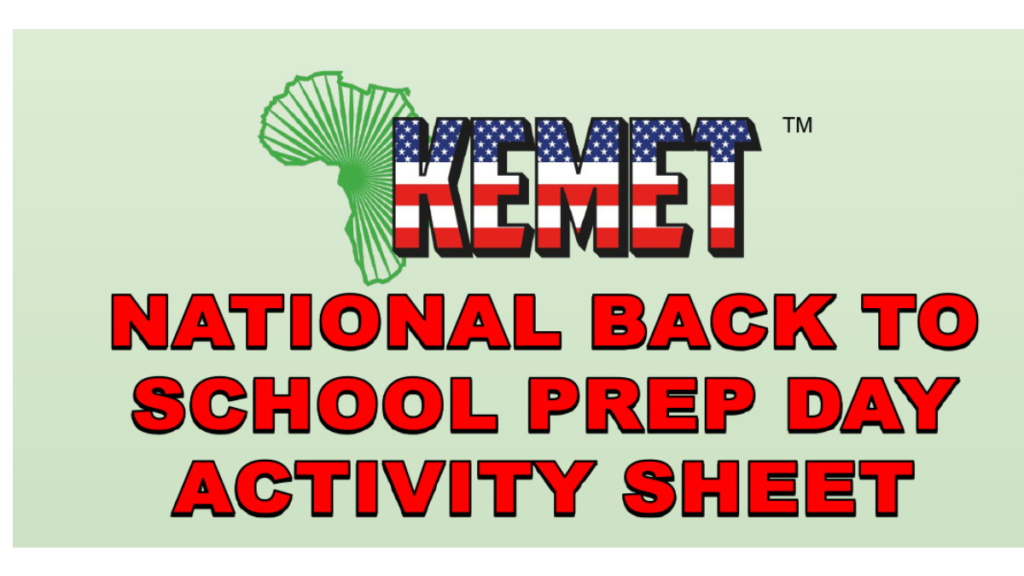 Kemet Activity: National Back to School prep day – Garland Journal